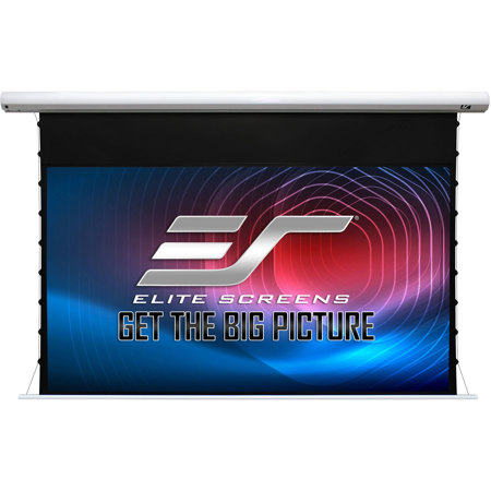 Elite Screens Saker Tab-Tension AcousticPro UHD 110" 12" Drop Projector ...
