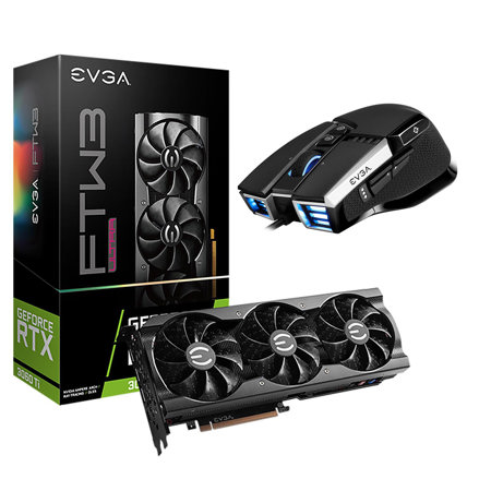 EVGA GeForce RTX 3060 Ti FTW3 8GB GDDR6 Gaming Graphics Card W/X17 ...