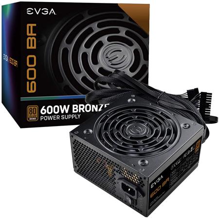EVGA 600W BA Non-Modular Power Supply, 80 Plus Bronze Efficiency