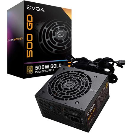 EVGA 500W GD Non-Modular Power Supply, 80 Plus Gold Efficiency 100-GD ...