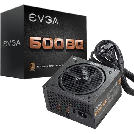 EVGA 600W BQ Semi Modular Power Supply, 80 Plus Bronze Efficiency