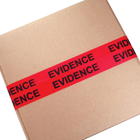 Evident 2" Evidence Sealing Tape, Red/Black - Adorama