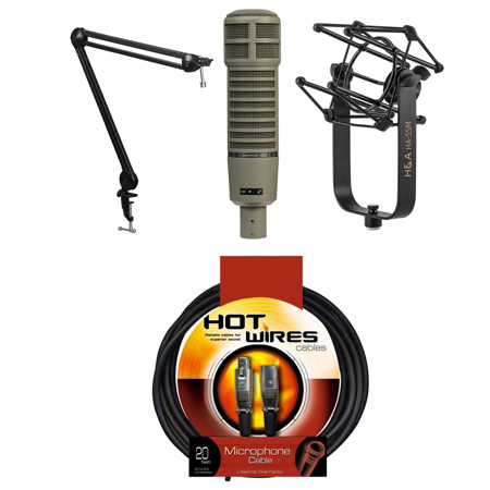 Electro-Voice RE20 Variable-D Dynamic Cardioid Microphone Bundle