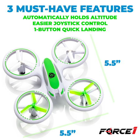 Force 1 UFO 3000 Mini LED RC Drone with Extra Drone Battery - Adorama