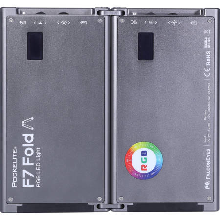 Falconeyes PockeLite F7 Fold RGB/HSI Light with Honeycomb Grids