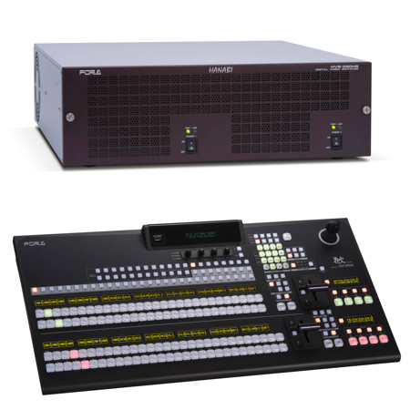 For.A HVS-390HS HD/SD Video Switcher with HVS-392WOU 2M/E 28Button ...
