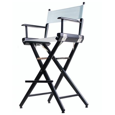 Filmcraft Pro Grade Studio Director's Chair, 30", Black Finish & White ...