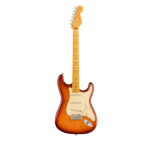 Fender American Pro II Stratocaster Electric Guitar, Maple, Sienna Sunburst