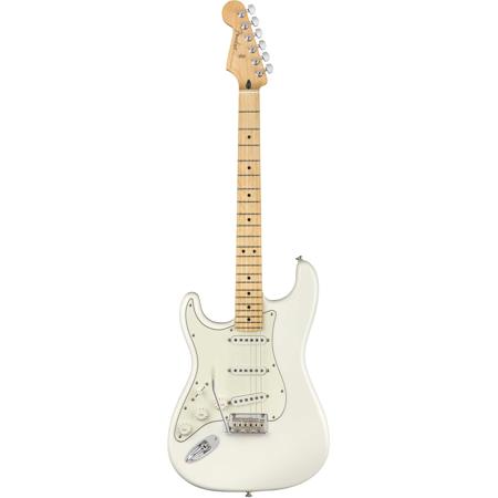 Fender Player Stratocaster Left-Handed Electric Guitar, Polar White