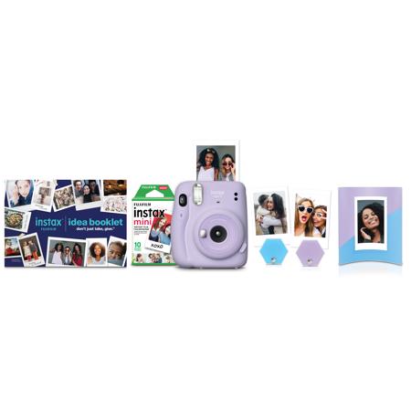 Fujifilm Instax Mini 11 Instant Film Holiday Camera Bundle, Lilac ...