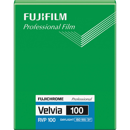 Fujifilm Fujichrome Velvia 100 RVP 100 Color Transparency Film, 4x5 ...