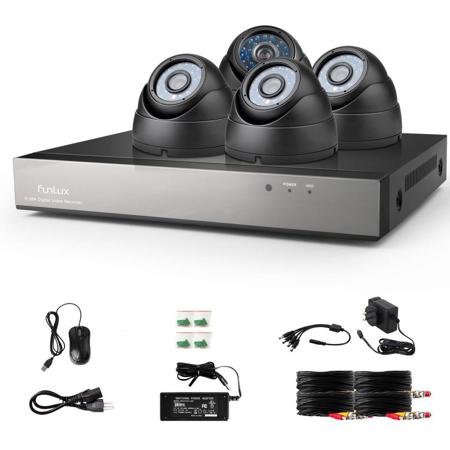 Funlux 8 Channel 960H P2P DVR System (No HDD), Includes 4x Dome Cameras