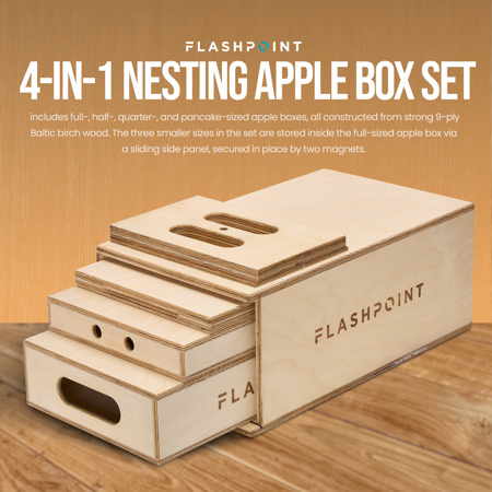 Flashpoint 4-In-1 Nesting Apple Box Set AB-41 - Adorama