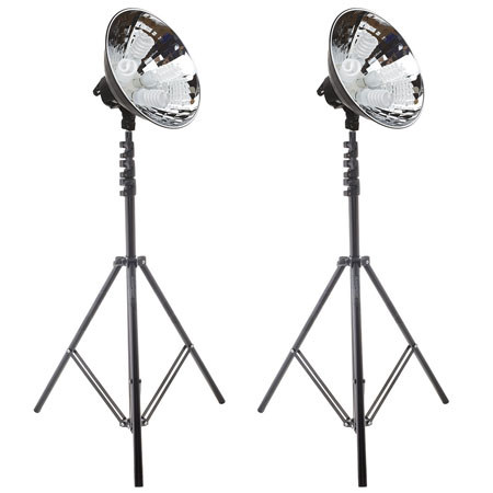 Flashpoint FPCL4K2 Cool Light Kit with 2 Reflectors - Adorama