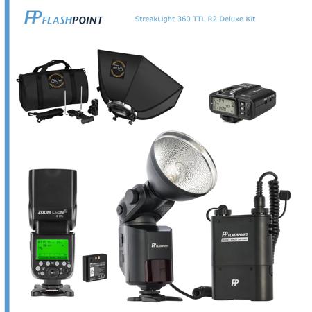 Flashpoint StreakLight 360 Ws Deluxe Flash TTL R2 Kit for Canon