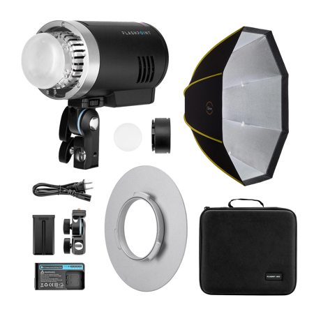 Flashpoint XPLOR 300 Pro TTL R2 Monolight, Bundle w/ParaSnap Softbox ...