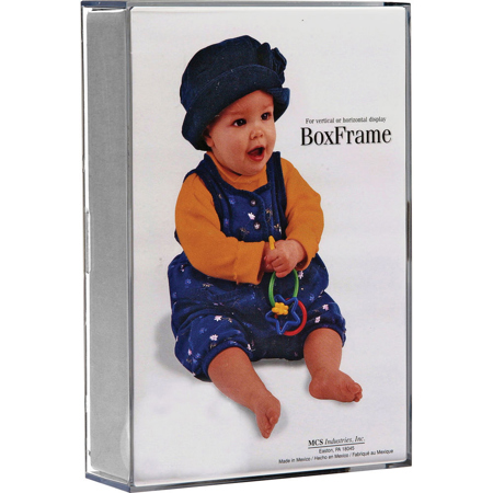 MCS Original Clear Acrylic Box Picture Frame for 5x7" Photograph
