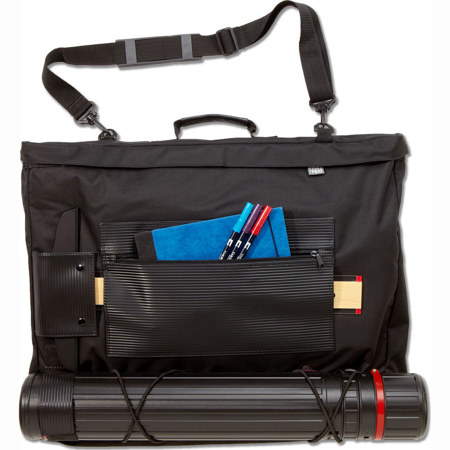 Prat Paris Prat Convertable Portfolio Backpack, 24x18x2.5in, Black