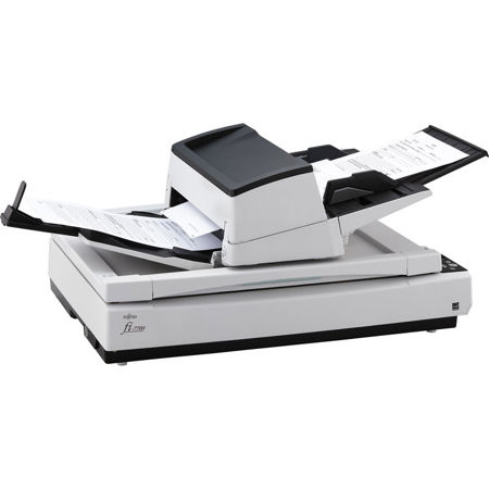 Fujitsu fi-7700 Document Scanner, 100ppm/200ipm, 300 Sheet ADF + Flatbed PA03740-B005