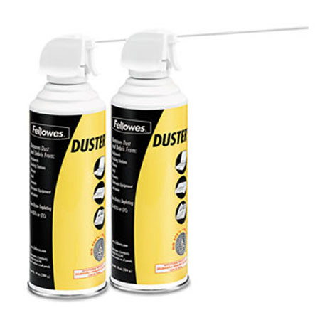 Fellowes Pressurized Duster, 152A Liquefied Gas, 10oz Can, 2 Pack ...