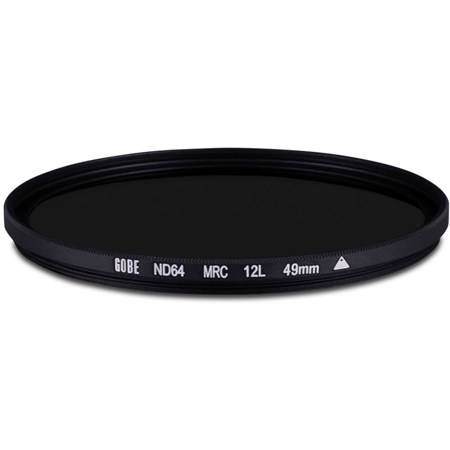Gobe ND64 1Peak 49mm 12-Layer 1.8 (6 Stops) Neutral Density Filter ...