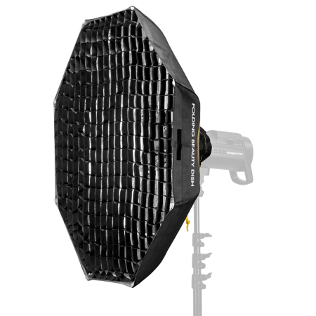 Glow Foldable Beauty Dish With Bowens Mount And Removable Grid (Silver ...