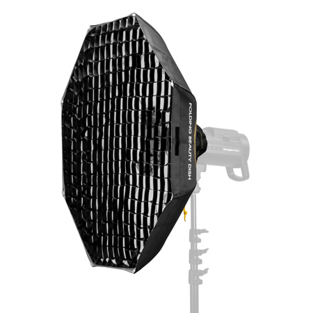 Glow Foldable Beauty Dish With Bowens Mount And Removable Grid (White, 34")