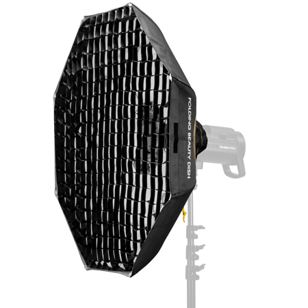 Glow Foldable Beauty Dish With Bowens Mount And Removable Grid (White, 40")