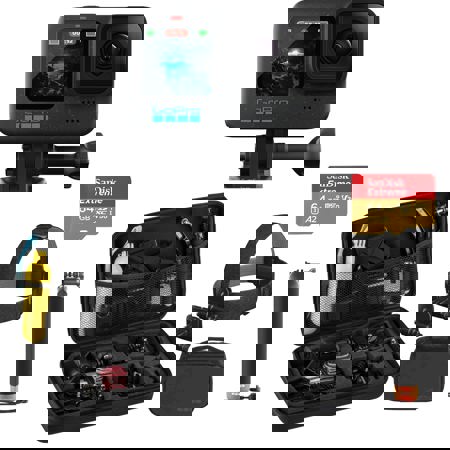 GoPro HERO12 Black Camera, Bundle with Adventure Kit 3.0 and 64GB ...