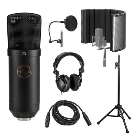 H&A Surfur Professional Microphone with Vocal recording Kit - Adorama