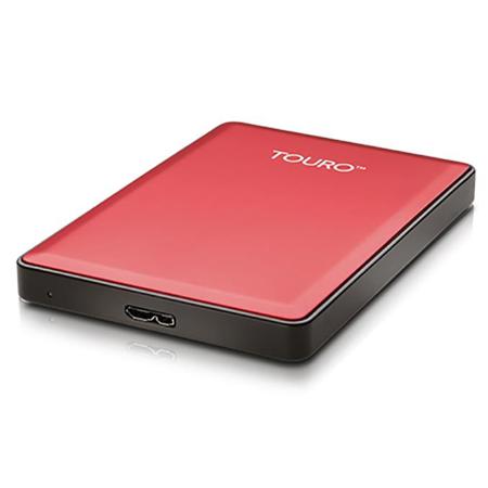 HGST Touro S 1TB External Hard Drive, Ruby