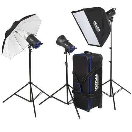 Hensel Integra Mini 900W/s 3-Light Kit with Chimera Softbox 7338370C