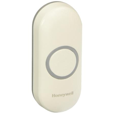 Honeywell Wireless Doorbell Push Button for 3, 5, 9 Series Bells, White