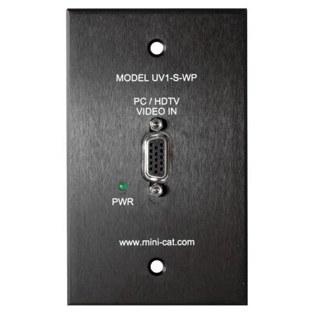 Hall Research UV1-S-WP Video Over UTP Wall Plate Sender - Adorama