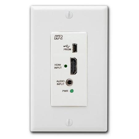 Hall Research HDMI Input Wall Plate with Audio Extraction + Audio Input