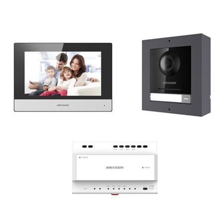 Hikvision DS-KIS702-P Two-Wire Video Intercom Kit - Adorama