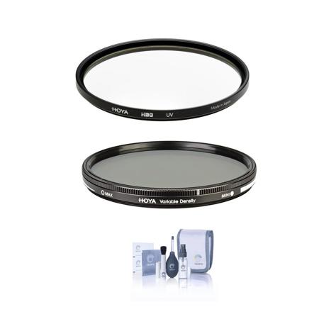 Hoya 62mm HD3 UV Filter With Hoya 62mm Variable ND Filter (0.45 to 2.7 ...