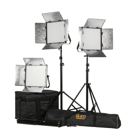 Ikan Rayden 1 x 1 Bi-Color 3-Point Panel LED Light Kit RB10-3PT-KIT
