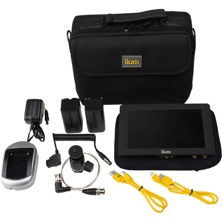 Ikan Saga 7" High Bright LED Monitor with Panasonic D54 Batteries and ...