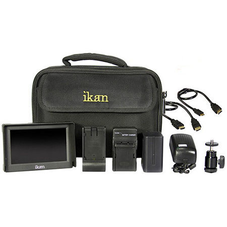 Ikan VL5-DK 5" HDMI Monitor Deluxe Kit with Nikon EN-EL15 Type Battery ...