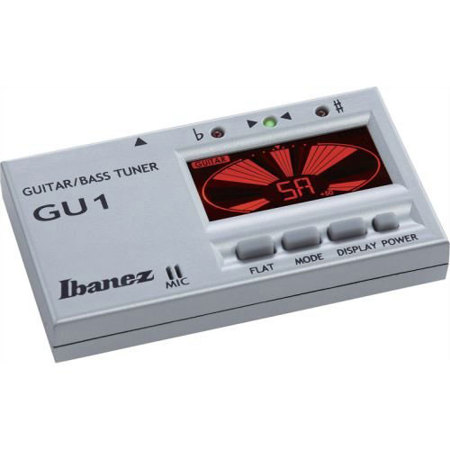 Ibanez GU1 Guitar and Bass Tuner, Silver GU1SL - Adorama