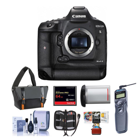 Canon EOS-1DX Mark II Digital SLR Camera - Bundle With 64GB Compact ...