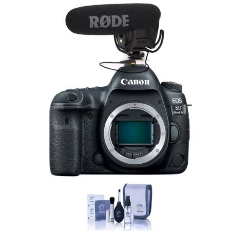 Canon EOS 5D Mark IV DSLR Body W/Rode VideoMic Pro R Cardioid Condenser Mic