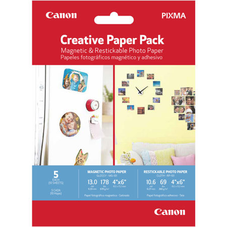 Canon Magnetic & Restickable Creative Photo Paper Pack - Adorama