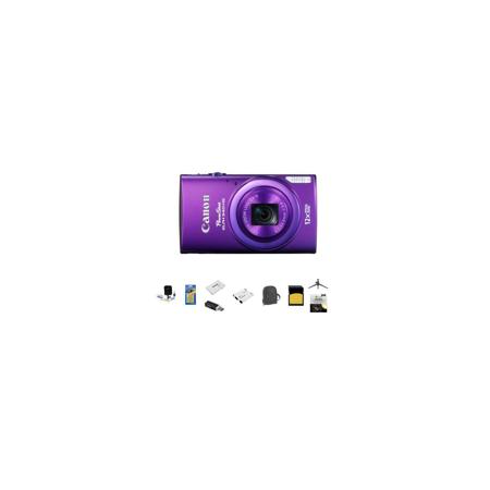 Canon PowerShot ELPH 340 HS Digital Camera, Purple With Advanced ...