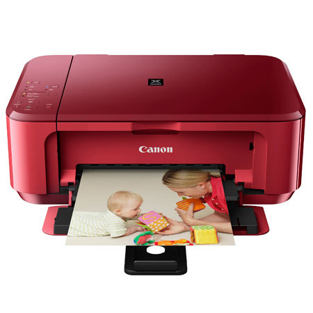 Canon PIXMA MG3520 Wireless Inkjet Photo All-in-One Printer- Red