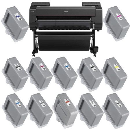 Canon PRO-4000 44" Photographic Large-Format Inkjet Printer W/ Ink Tank ...
