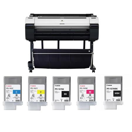 Canon imagePROGRAF iPF770 36" Large-Format Inkjet Printer With PFI-107 ...