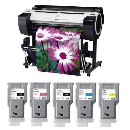 Canon imagePROGRAF iPF785 36" 5-Color Printer With PFI-207 300ml Ink Tanks