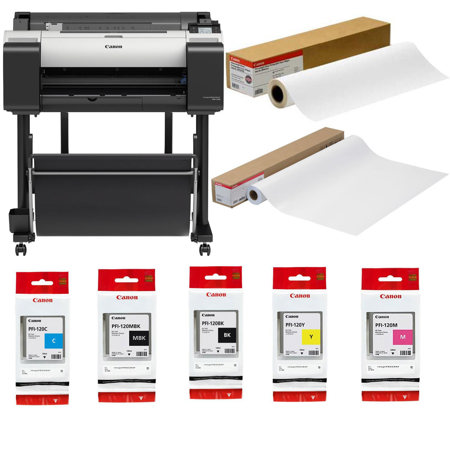 Canon imagePROGRAF TM-200 24" Health & Safety Large Format Printer Bundle